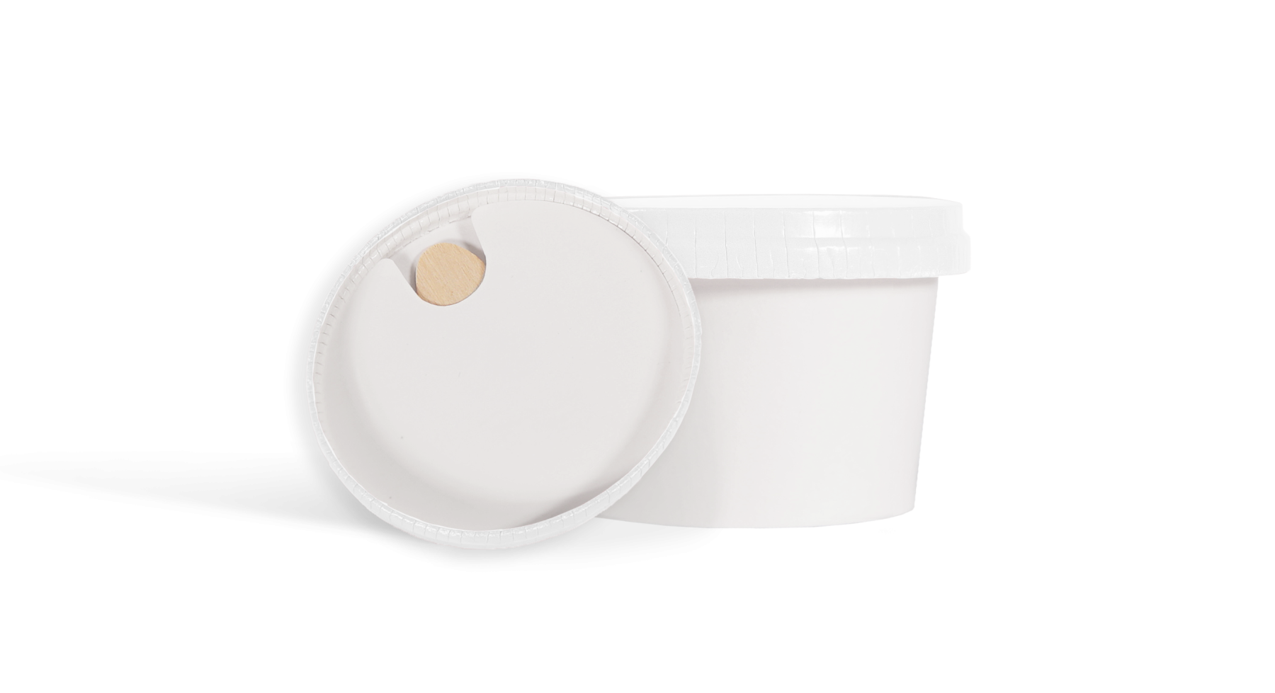 Single Serve Paper Ice Cream Cup with Lid - Stanpac